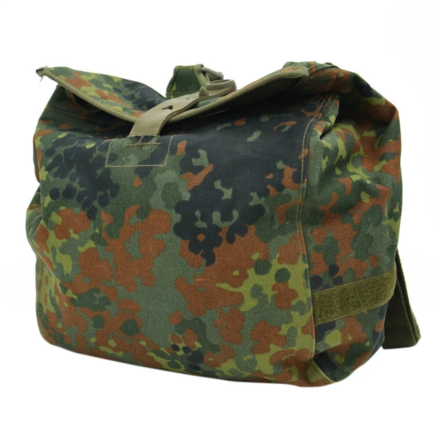 GENUINE GERMAN BUNDESWEHR BW Army Gas Mask Bag Waterproof Flecktarn ...