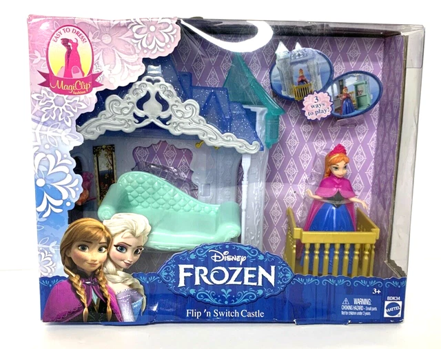DISNEY FROZEN MAGIC Clip ~Flip N Switch Castle Anna Doll Princess Gift ...