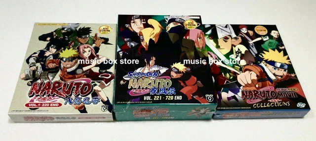 NARUTO SHIPPUDEN (VOL.1 - 720 Fin + 11 Film) ~ Tout neuf ~ Version DUB ...