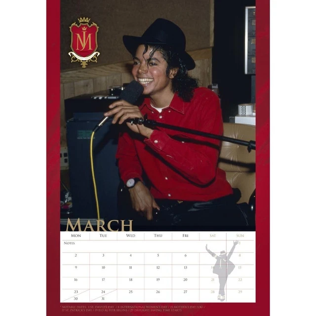 MICHAEL JACKSON 2026 A3 CALENDAR - New Calendar - R300z £12.51 - PicClick UK