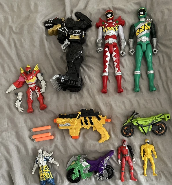 BANDAI POWER RANGERS Bundle Dino Charge Ninja Steel Figures Vehicles ...