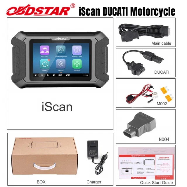 OBDSTAR ISCAN FOR DUCATI Motorcycle Diagnostic Coding Code Reading OBD2 ...