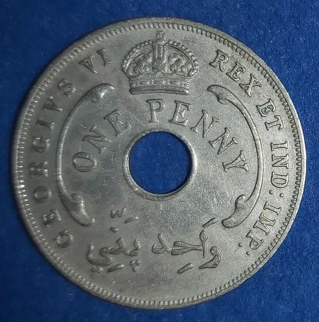 PIECE ONE PENNY British West Africa Georges Vi Etat Ttb+ EUR 8,00 ...