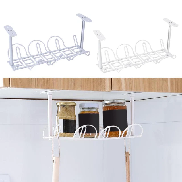 PLASTIC STORAGE RACK under Desk Cable Management Tray Wire £8.77 ...