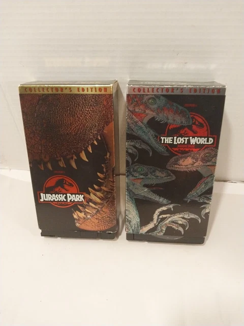 JURASSIC PARK & The Lost World: Jurassic Park (VHS, 2000, Collectors Edition) £13.96 - PicClick UK