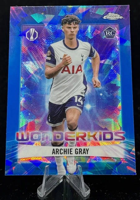 2024/25 TOPPS CHROME UCC Wonder Kids Archie Gray RC Tottenham Hotspur # ...