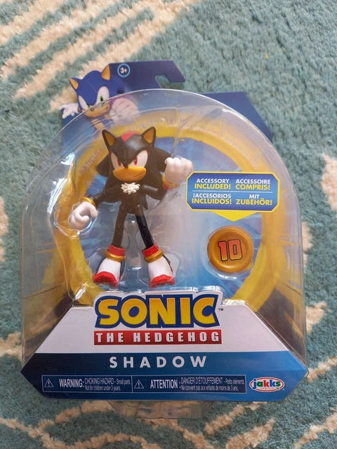 SHADOW SONIC THE Hedgehog Articulated 4" Figure with accessory £14.99 ...