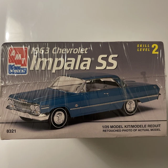 AMT/ERTL 1963 CHEVROLET Impala SS Hardtop Model Kit 1/25 New/ Sealed ...