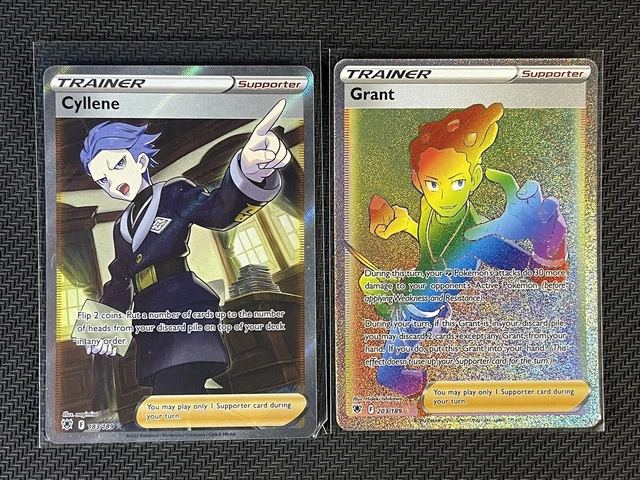 POKÉMON CARDS X2 Grant Cyllene Full Art Trainer Astral Radiance SWSH ...