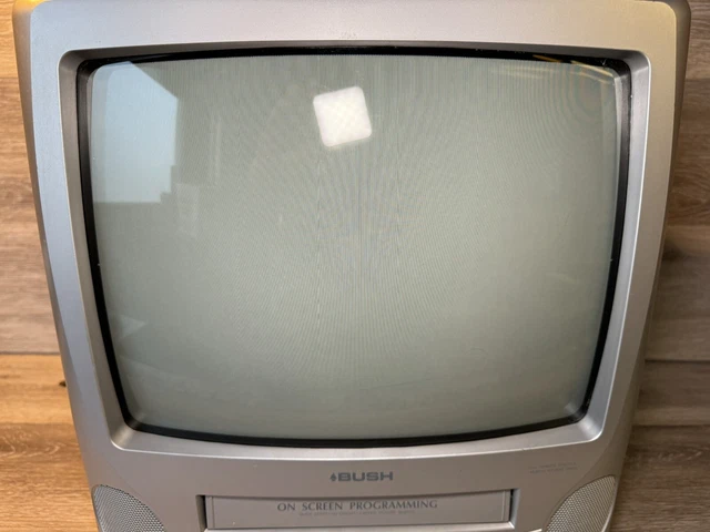 BUSH BTV18 BTV18SIL/VA 14" CRT TV Video Recorder Combo VCR VHS Gaming Retro £109.99 - PicClick UK