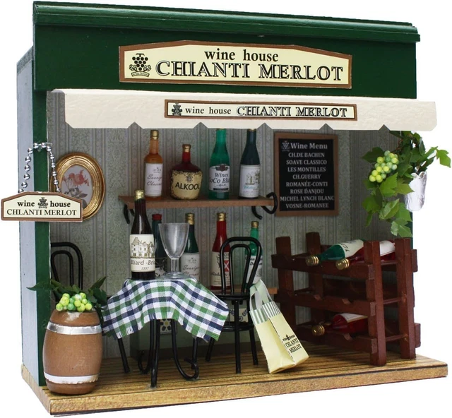 BILLY HANDMADE DOLLHOUSE Kit Street Corner Shop Kit Wine House 8789 £41 ...