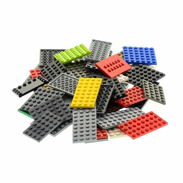 50 X LEGO System Basic Plates Construction City Plate Color Size ...