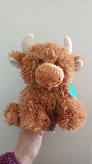 JOMANDA BROWN HIGHLAND Cow Soft Plush Toy Coo CE mark 20cm £19.50 ...