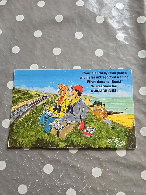 VINTAGE SAUCY SEASIDE Comic Postcard Bamforth Black Triangle No 2018 ...