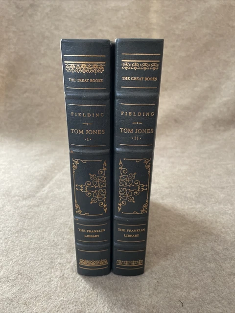FRANKLIN LIBRARY 25TH Anniversary Great Books Tom Jones Fielding 2 vol ...