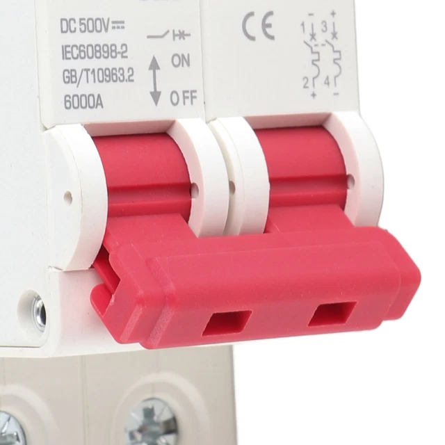DC CIRCUIT BREAKER 2P 6000A Breaking Capacity DIN Rail Photovoltaic Protect EUR 14,78 - PicClick FR
