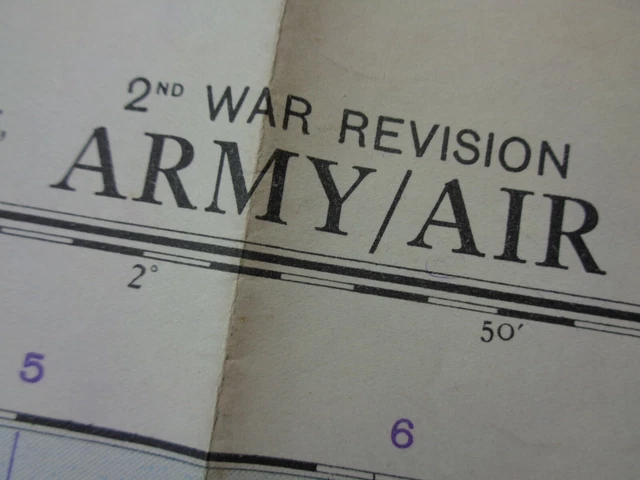 WW2 (1944) RAF / ARMY map - "THE EASTERN HIGHLANDS" (ABERDEEN, LOCH ...