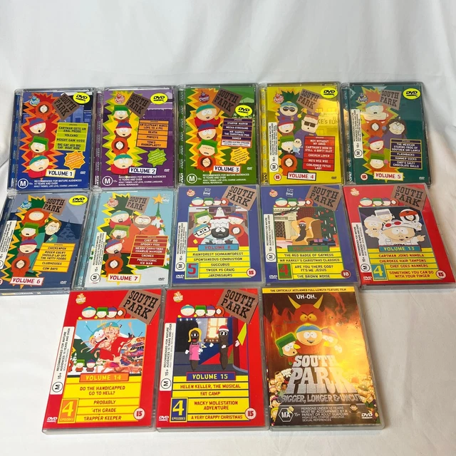 SOUTH PARK VOLUME 1-8 11 13-15 + Movie - 13 DVD Bundle Original Jewel Case VGC £46.45 - PicClick UK