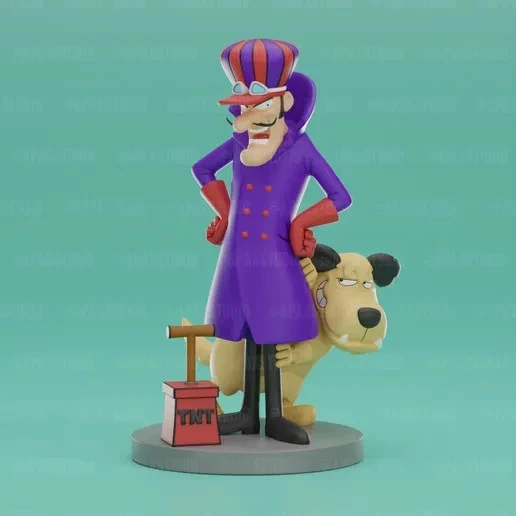 DICK DASTARDLY AND Muttley - Wacky Races model figure £25.99 - PicClick UK
