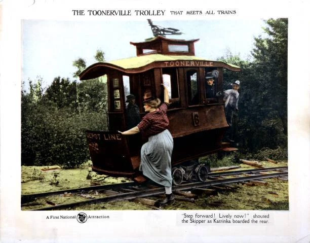 THE TOONERVILLE TROLLEY Lobby Card Dan Mason 1920 Old Movie Photo $9.00 ...
