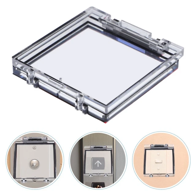 TRANSPARENT PLASTIC SWITCH Guard Cover Elevator Power Button Protective ...