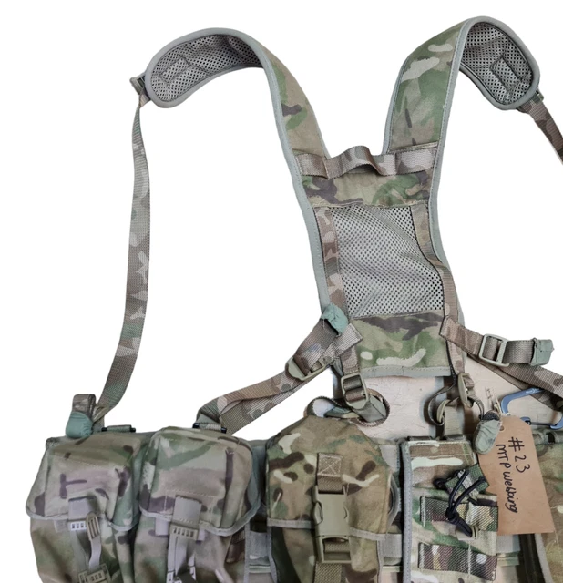 BRITISH ARMY ISSUE MTP Multicam Tactical Webbing Set Belt 5 Pouches #23 ...