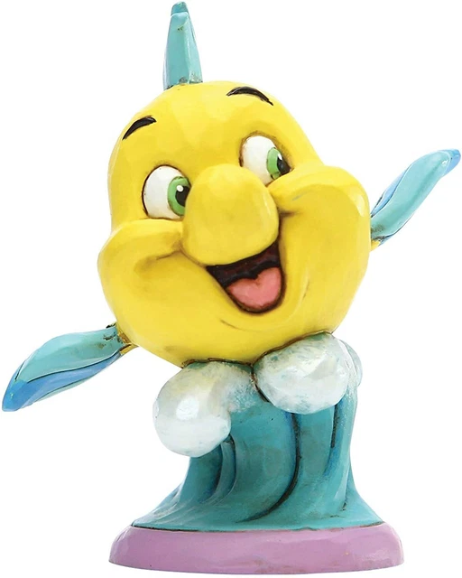 DISNEY TRADITIONS GO Fish Flounder Figurine - The Little Mermaid ...