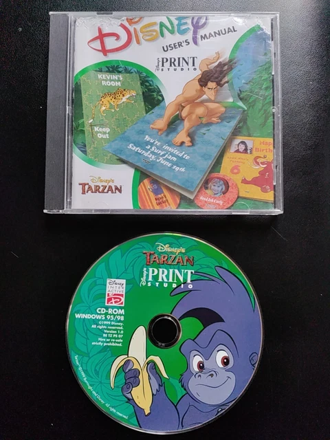 DISNEY'S TARZAN PRINT Studio PC CD-ROM £7.00 - PicClick UK