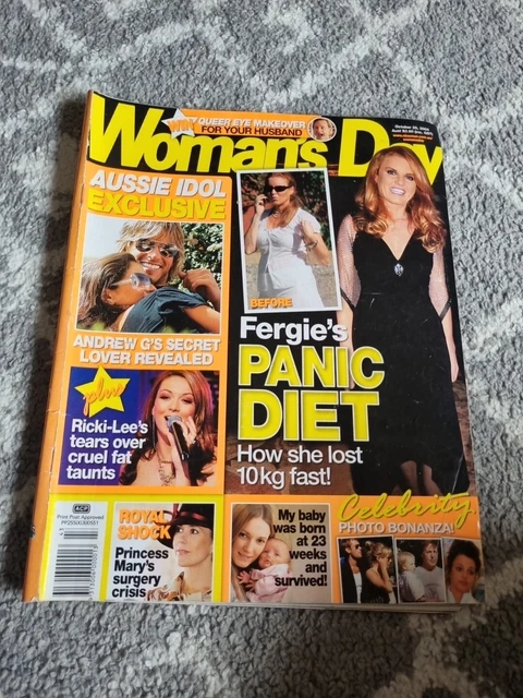 WOMAN'S DAY MAGAZINE October 2004-Fergie-Britney Spears-Delta Goodrem ...