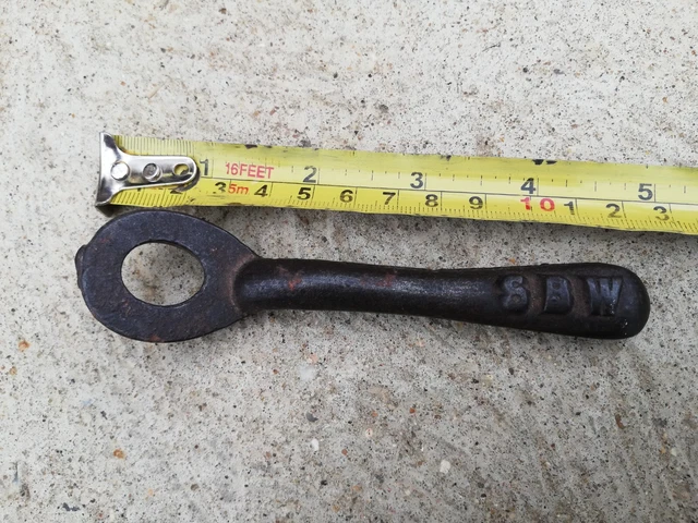 VINTAGE, APPARENTLY A Special Tapered Bed Spanner Tool, Bolting Up Head ...