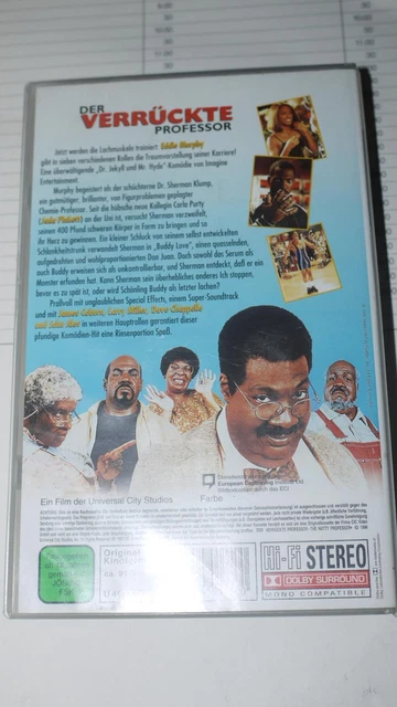 DER VERRÜCKTE PROFESSSOR Eddie Murphy VHS VIDEO Kassette EUR 1,00 ...