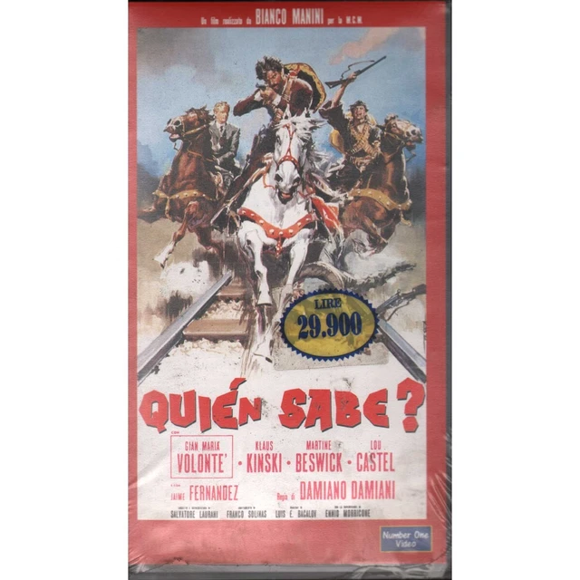 QUIEN SABE VHS Damiano Damiani Univideo - CN54502 Sealed £25.39 ...