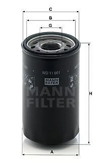 MANN-FILTER WD11001 FILTER Arbeitshydraulik für Deutz-Fahr Agroplus 96-04 EUR 35,25 - PicClick DE