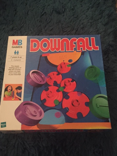 VINTAGE DOWNFALL BOARD Game MB Games - Complete with Instructions £6.99 ...