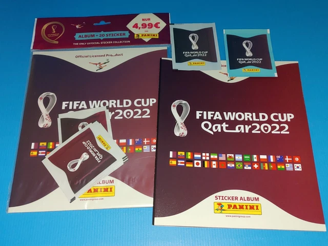 PANINI FIFA WORLD Cup Qatar 2022 Official Starter Pack Album + 20 Stickers £9.36 - PicClick UK