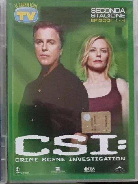DVD CSI CRIME Scene Investigation Stagione 2 Seconda Serie 23 Episodi 6 Dischi EUR 14,50 ...