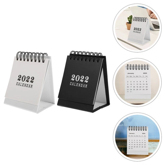 2PCS CALENDARS 2022 Table Calendar Lunar Year Calendars Tear Off ...