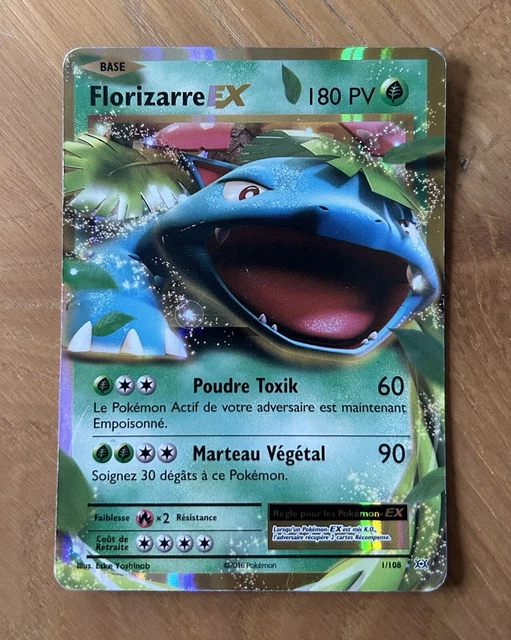 CARTE POKÉMON FLORIZARRE EX 1/108 XY12 Évolution Bloc XY FR EUR 13,00 ...