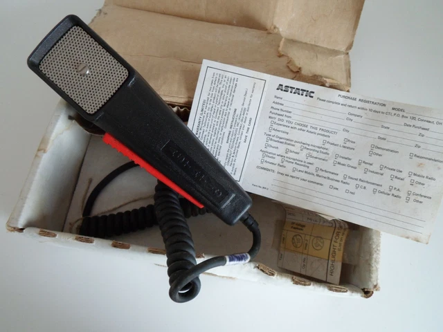 ASTATIC 552 DYNAMIC Industrial Microphone................radio_Trader ...