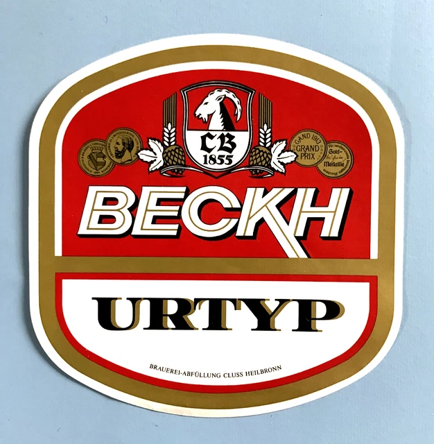 ALTES BIERETIKETT - Beer Label , Brauerei CLUSS + 1988 , Heilbronn / BW ...