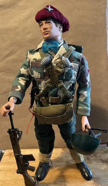 VINTAGE PALITOY ACTION Man ‘Parachute Regiment' Figure+uniform GI Joe £ ...