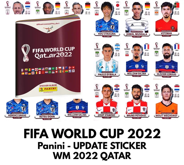 PANINI WM 2022 Update Sticker FIFA World CUP Qatar / Einzelsticker zum ...