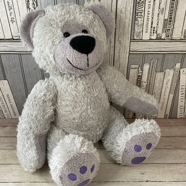 THE BEAR FACTORY Grey Bear Plush Soft Toy Animal Vintage 2001 Retro £8. ...