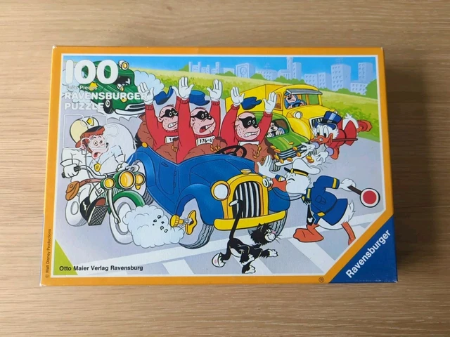 RAVENSBURGER PUZZLE 100 Piece Jigsaw Disney Donald Duck Scrooge Beagle ...
