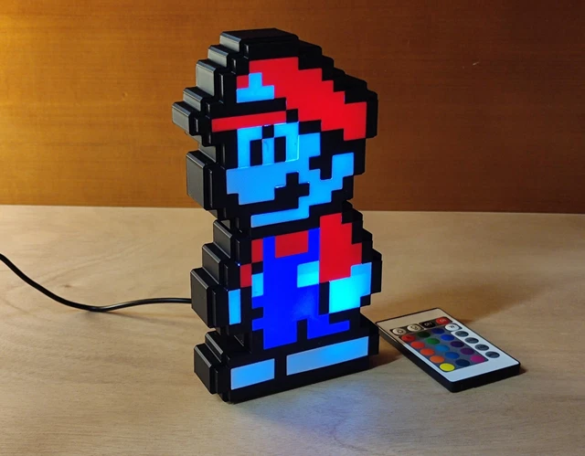 NINTENDO SUPER MARIO Video Game Led Light Sign - Retro Gaming Display ...