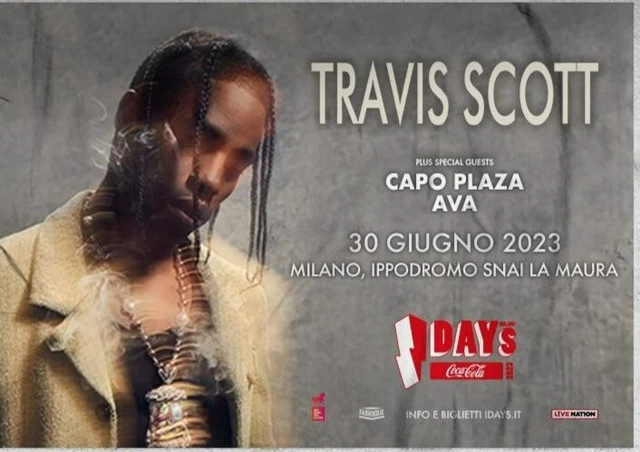 BIGLIETTO CONCERTO TRAVIS Scott Milano 30/06/2023 - Ingresso Rosso EUR ...