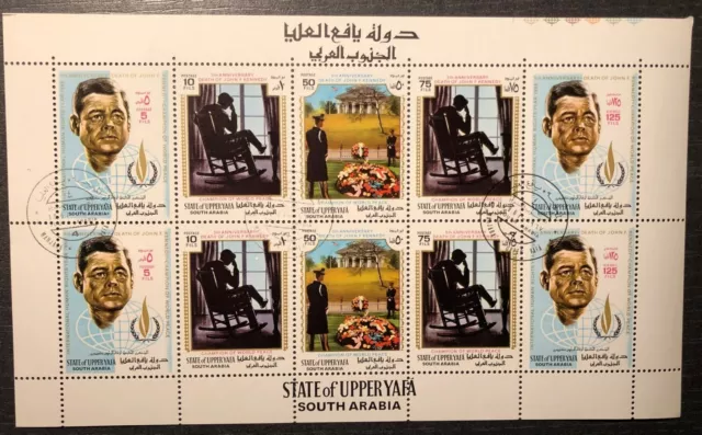 STATE OF UPPER Yafa South Arabia (Südjemen) Block Kennedy (B288) EUR 1 ...