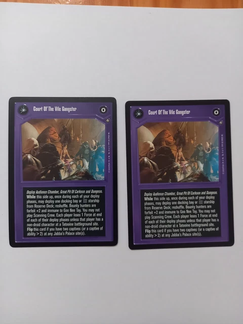 COURT OF THE Vile Gangester - Enhanced Jabba's Palace - Star Wars CCG ...