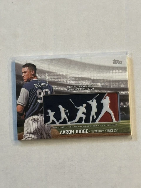 AARON JUDGE - Relique patch commémoratif week-end 2018 Topps Players ...