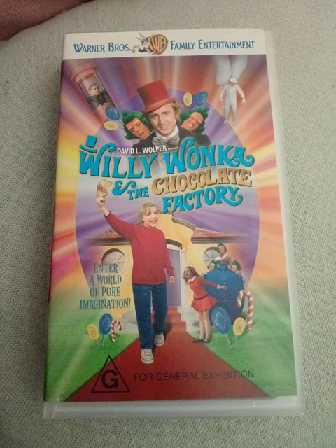 WILLY WONKA & The Chocolate Factory, VHS Tape, Video, Movie G 1971 Like ...